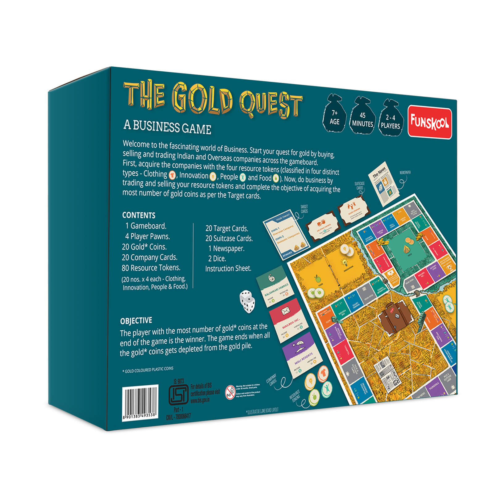 BUSINESS THE GOLD QUEST GAME - Funskool