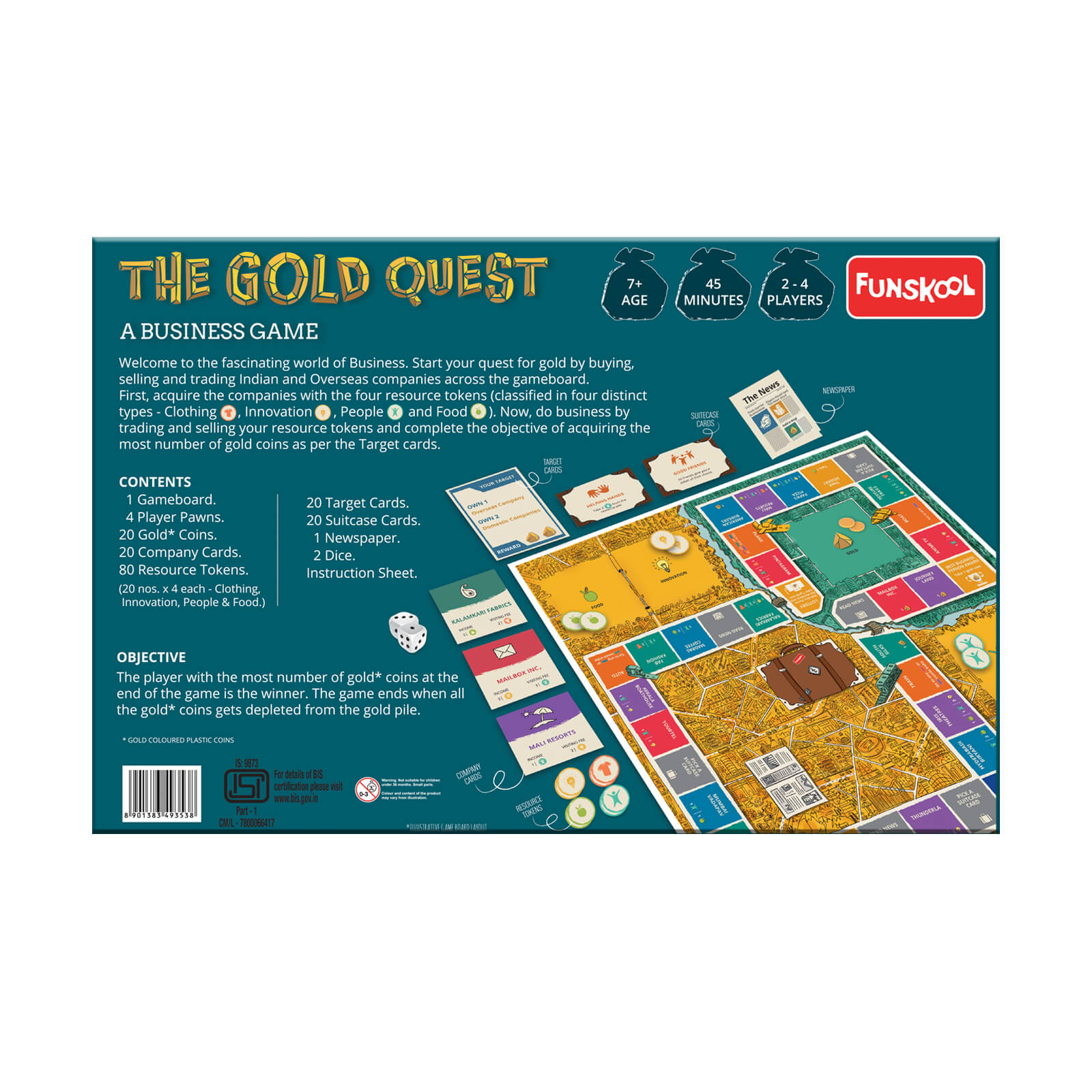 BUSINESS THE GOLD QUEST GAME - Funskool