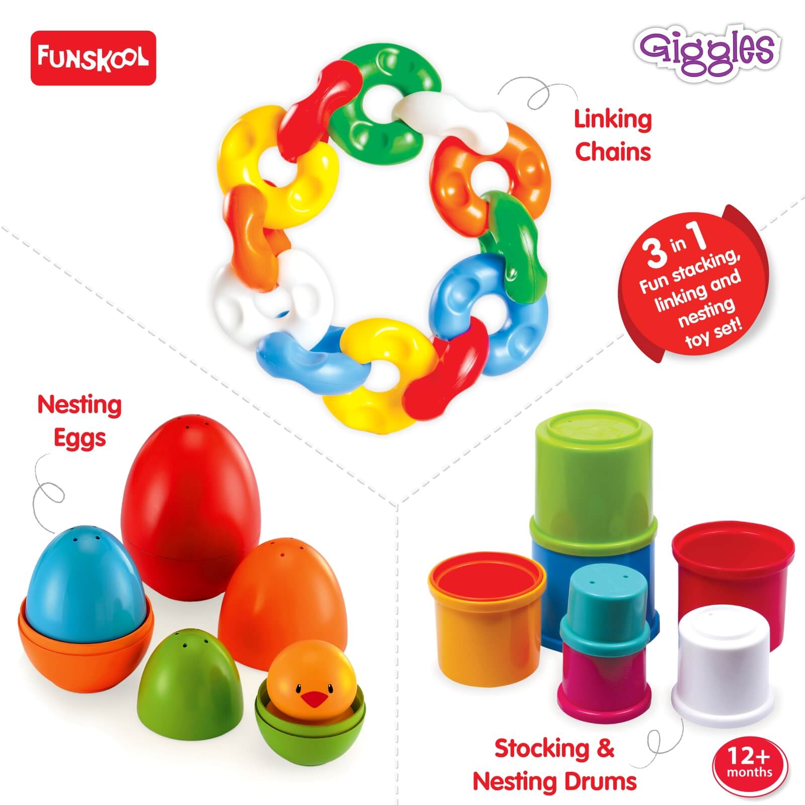 Link Stack N Nest Toy Set - Funskool
