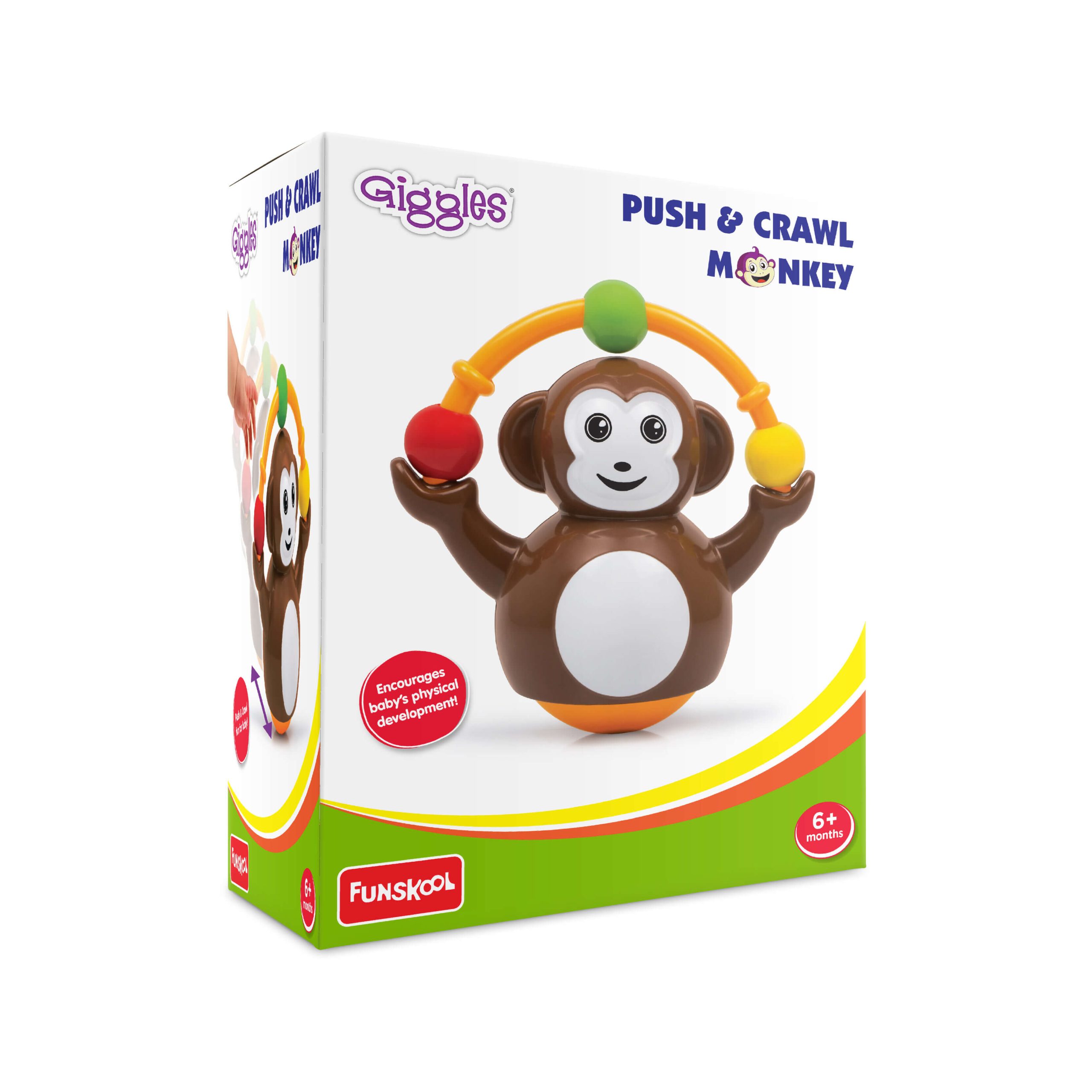 Push N Crawl Monkey - Funskool