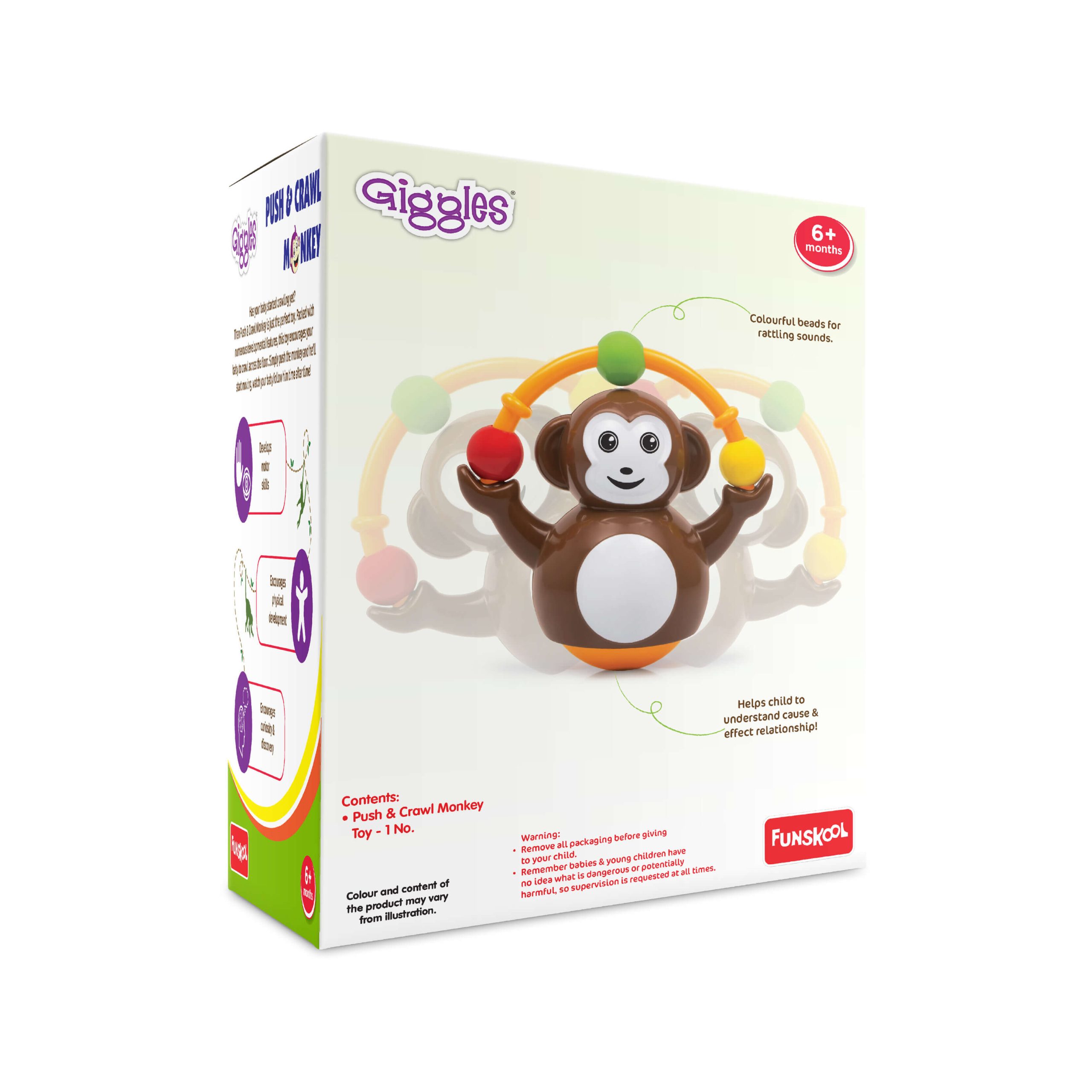 Push N Crawl Monkey - Funskool