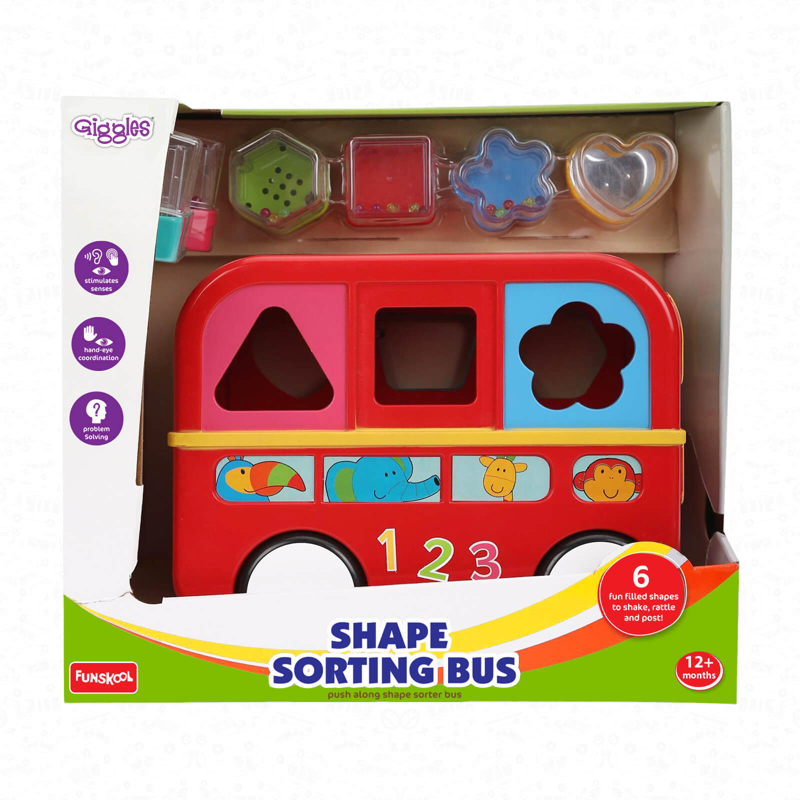 Shape Sorting Bus - Funskool