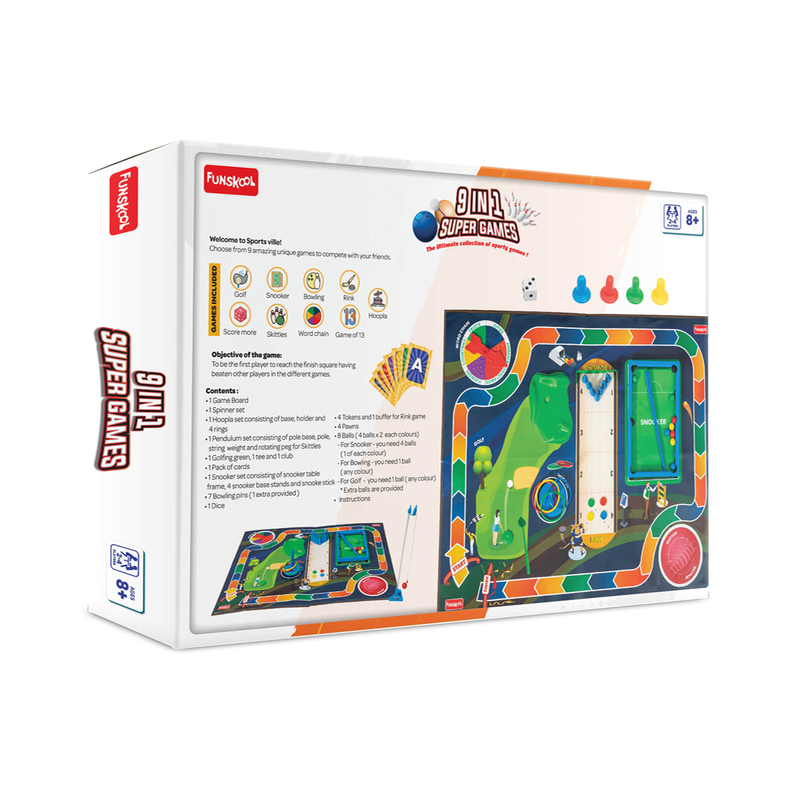 9 IN 1 SUPER GAMES - Funskool