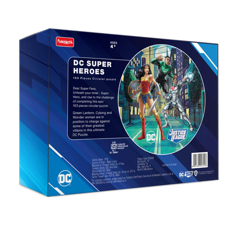 DC SUPER HERO PUZZLE-103 PCS - Funskool
