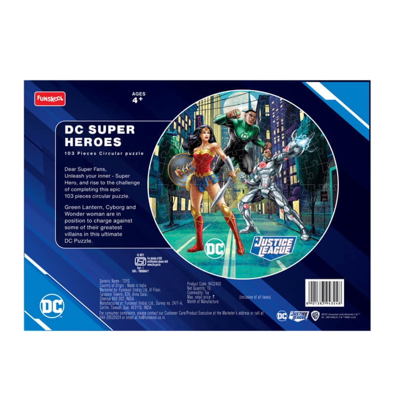 DC SUPER HERO PUZZLE-103 PCS - Funskool
