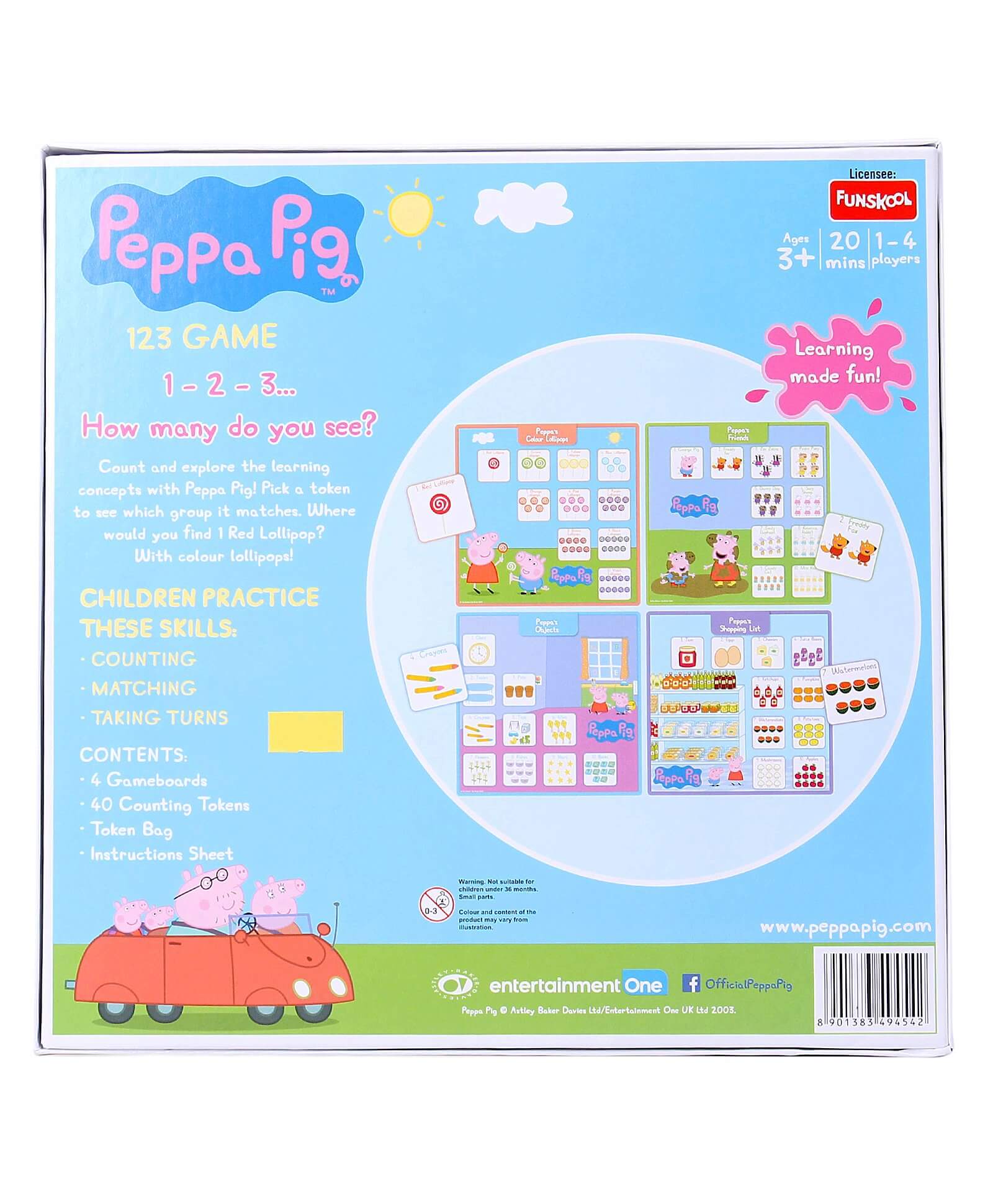 Peppa Pig - 123 Game - Funskool