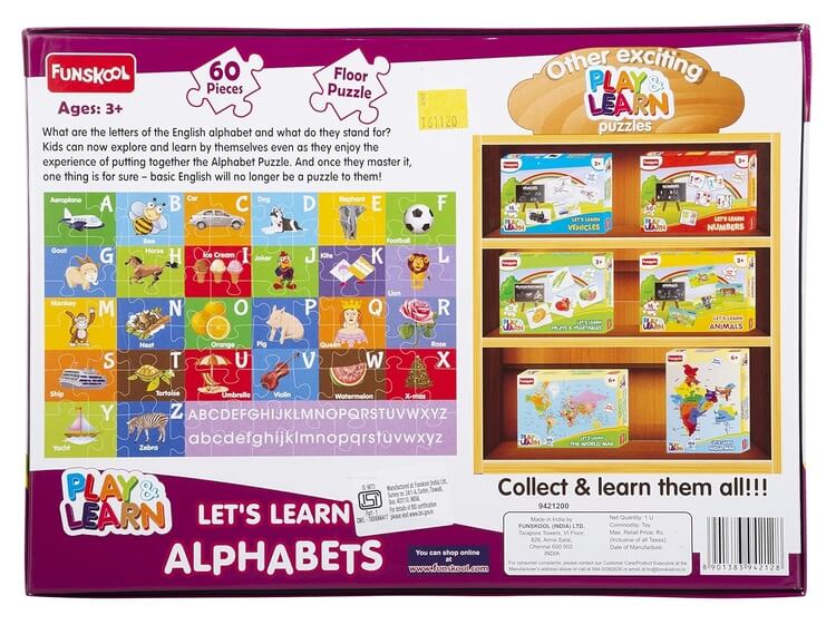 Let's learn Alphabets Puzzle - Funskool