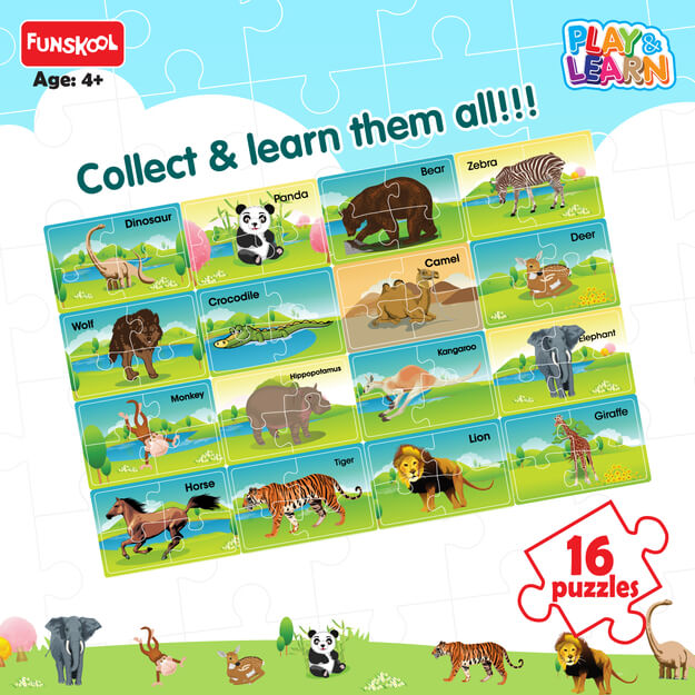 Let's Learn Animals Puzzle - Funskool