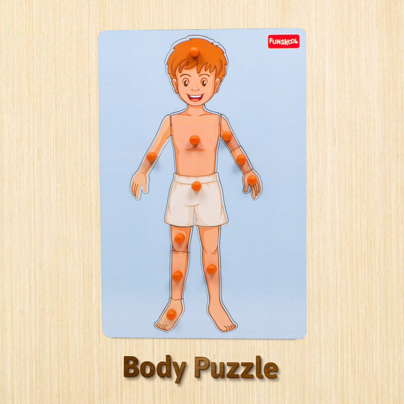 BODY PARTS WOODEN PIECES PUZZLE - Funskool