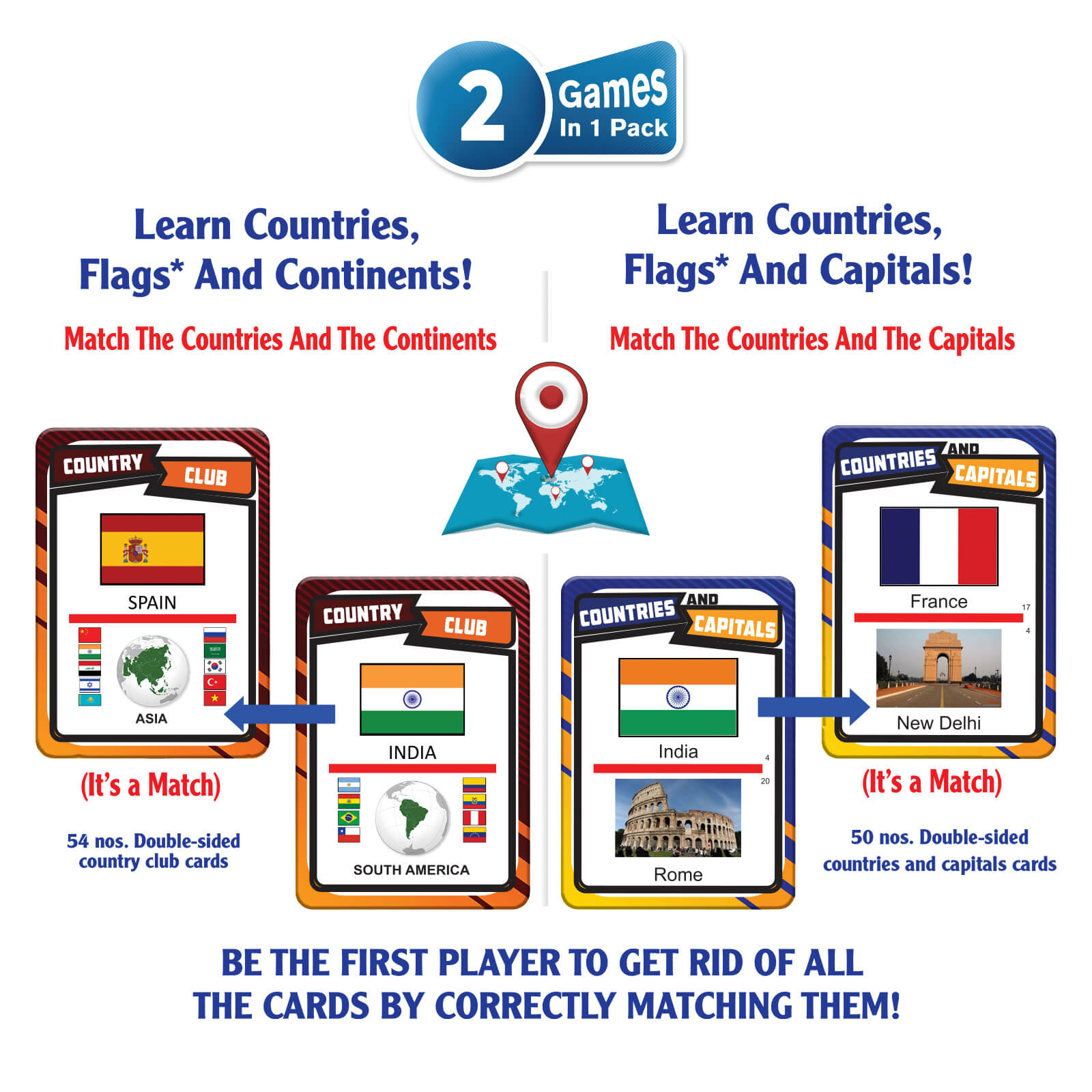 Country Games - 2 in 1 - Funskool