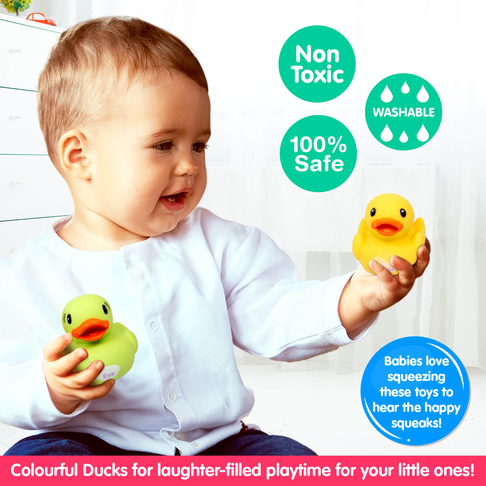 DAZZLING DUCK FAMILY ( SQUEAKERS) - Funskool