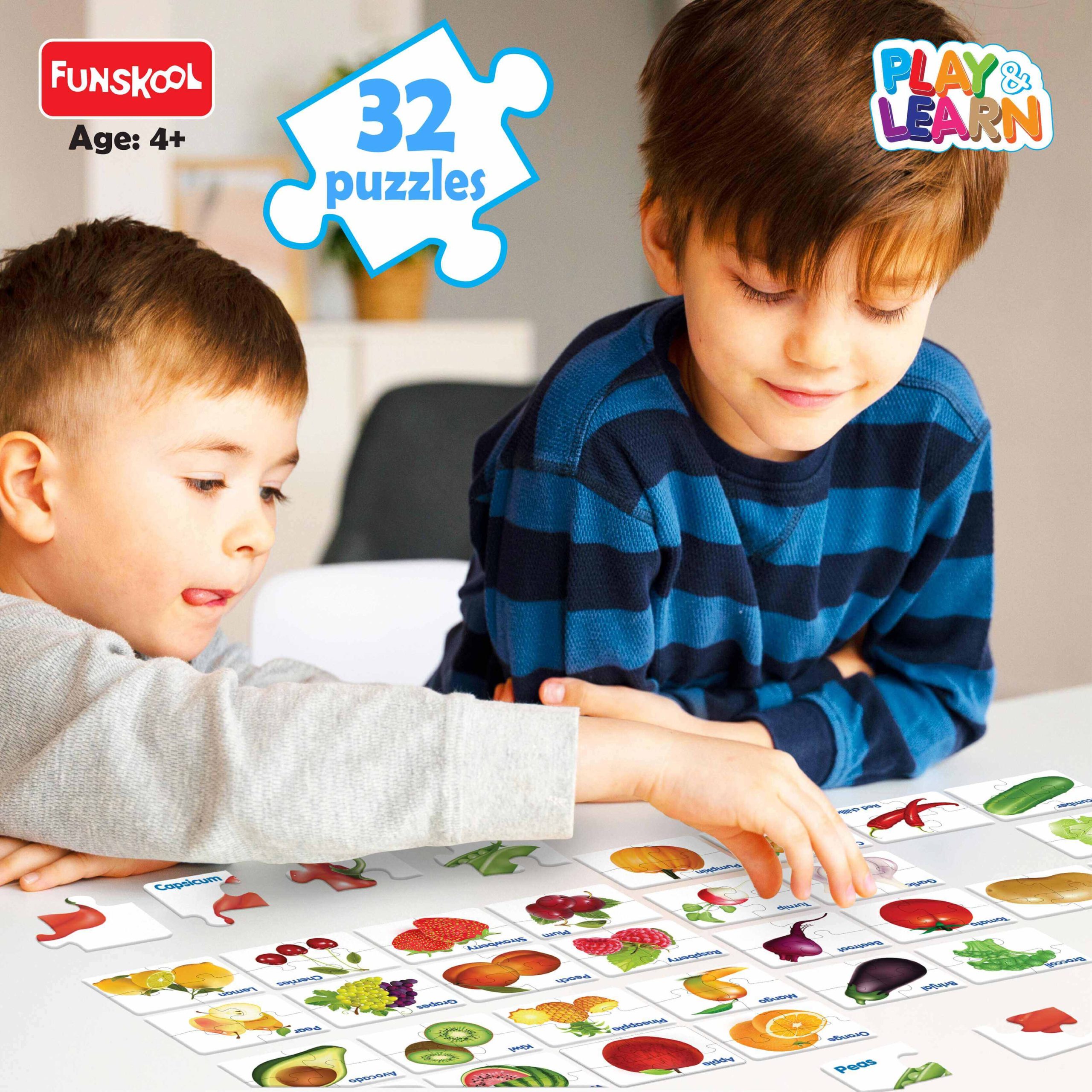 Let's Learn Fruits & Vegetables Puzzle - Funskool