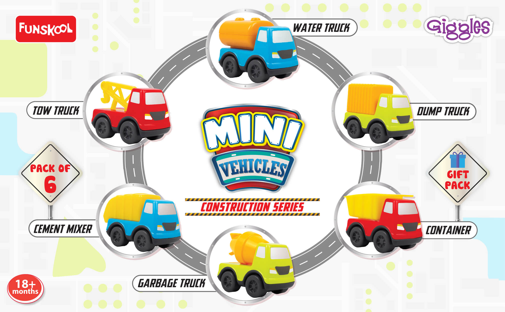 MINI VEHICLES CONSTRUCTION SERIES - Funskool