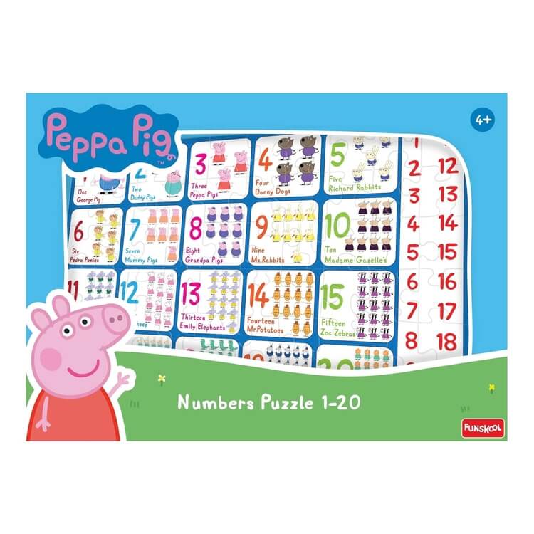 PEPPA PIG NUMBERS PUZZLE 1-20 - Funskool