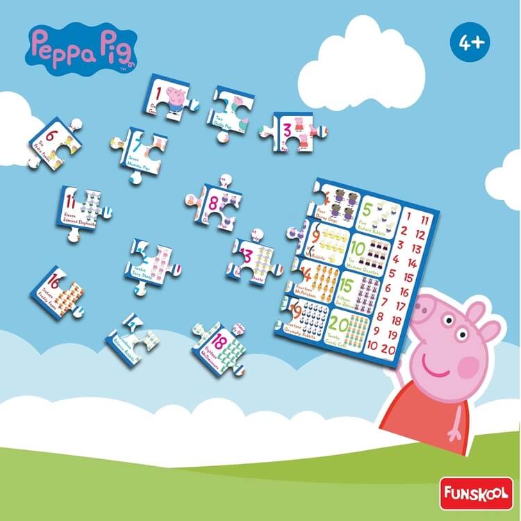 PEPPA PIG NUMBERS PUZZLE 1-20 - Funskool