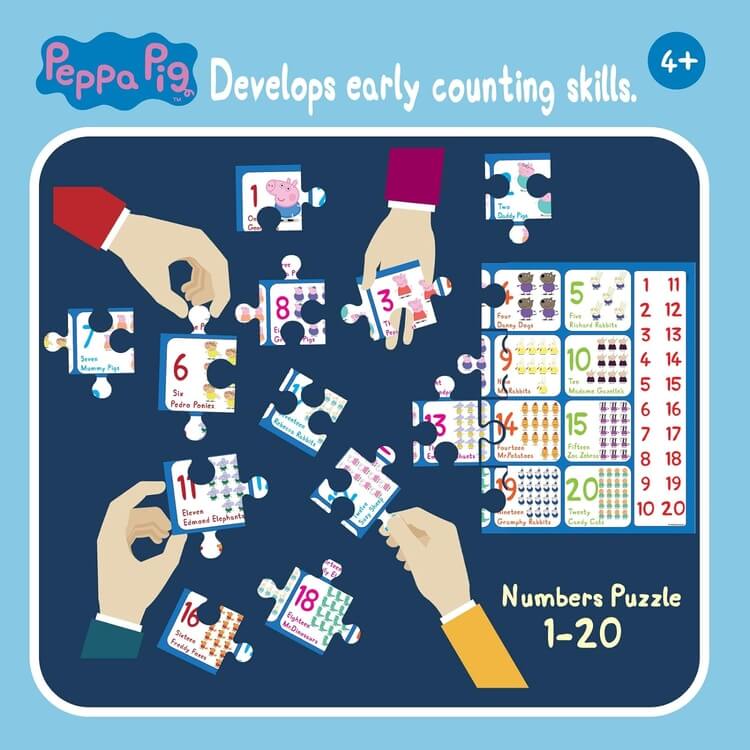 PEPPA PIG NUMBERS PUZZLE 1-20 - Funskool