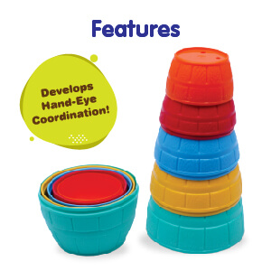 Stacking Barrels - Funskool