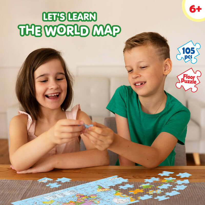 Let's Learn World Map Puzzle - Funskool