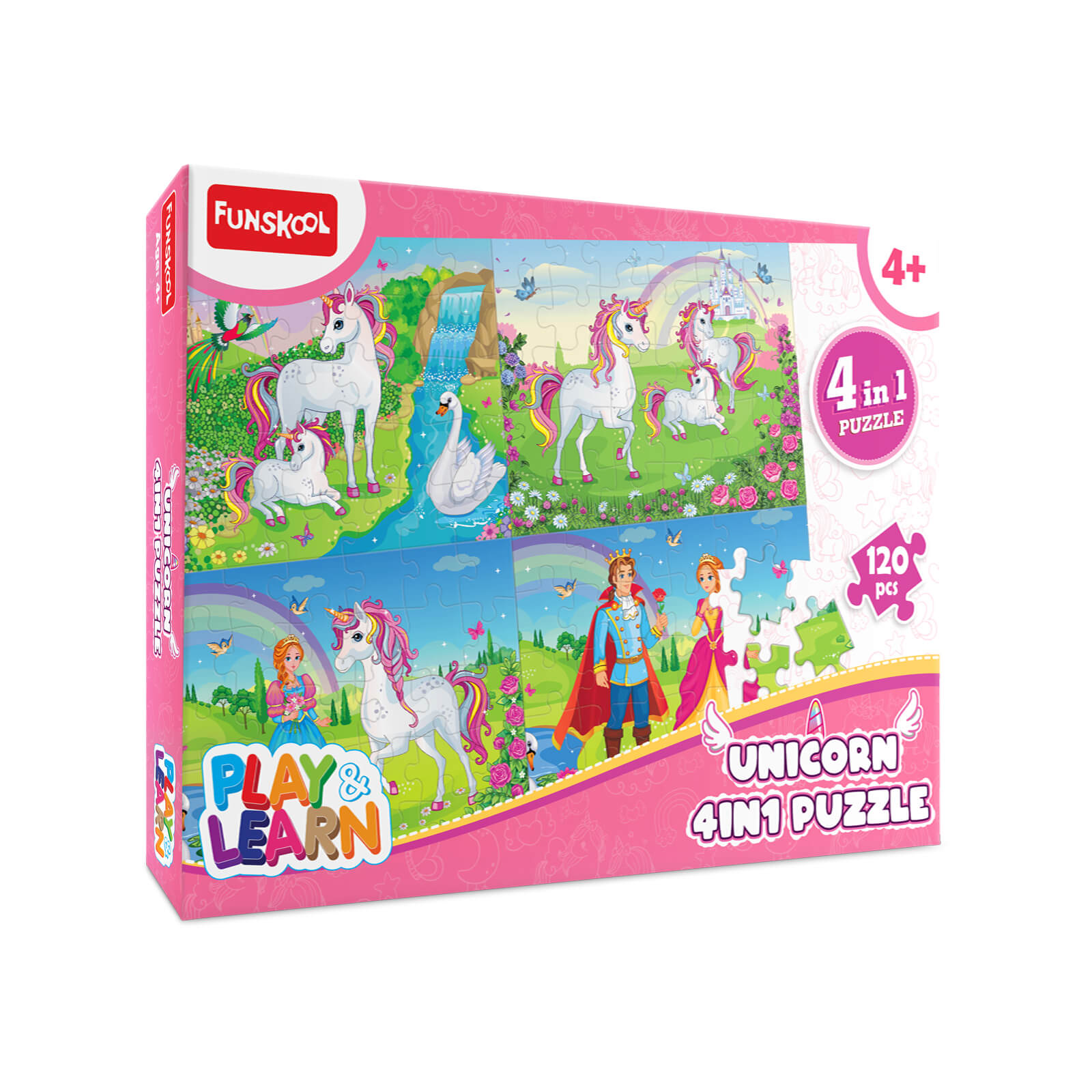 Unicorn 4 in 1 puzzle - Funskool