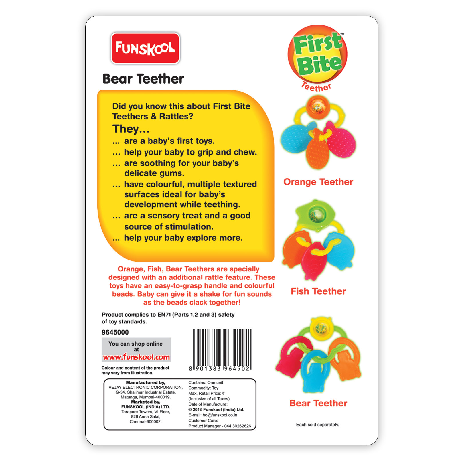 Bear Teether - Funskool