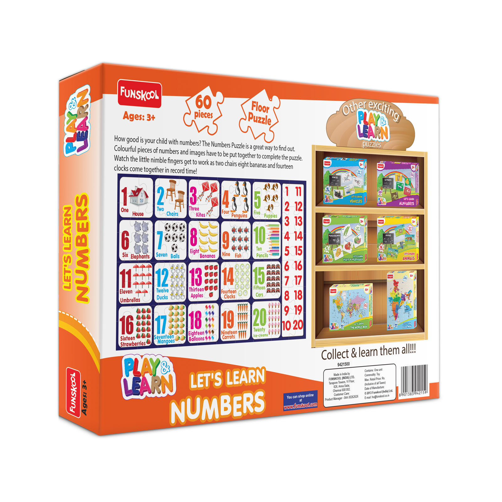 Let's Learn Numbers Puzzle - Funskool