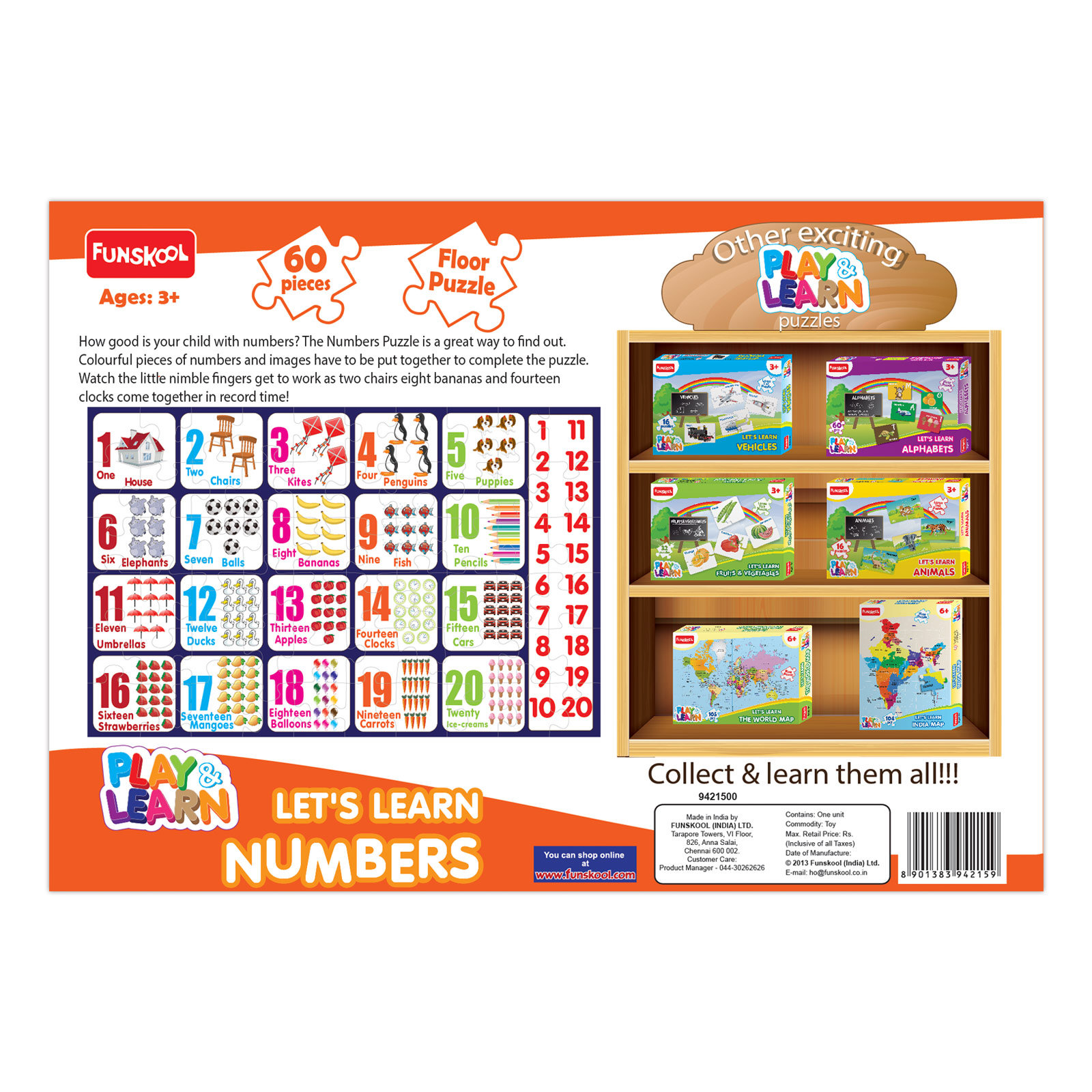 Let's Learn Numbers Puzzle - Funskool