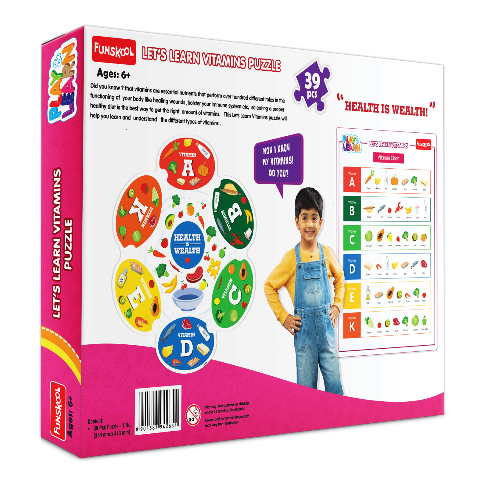 Let's Learn Vitamins Puzzle - Funskool