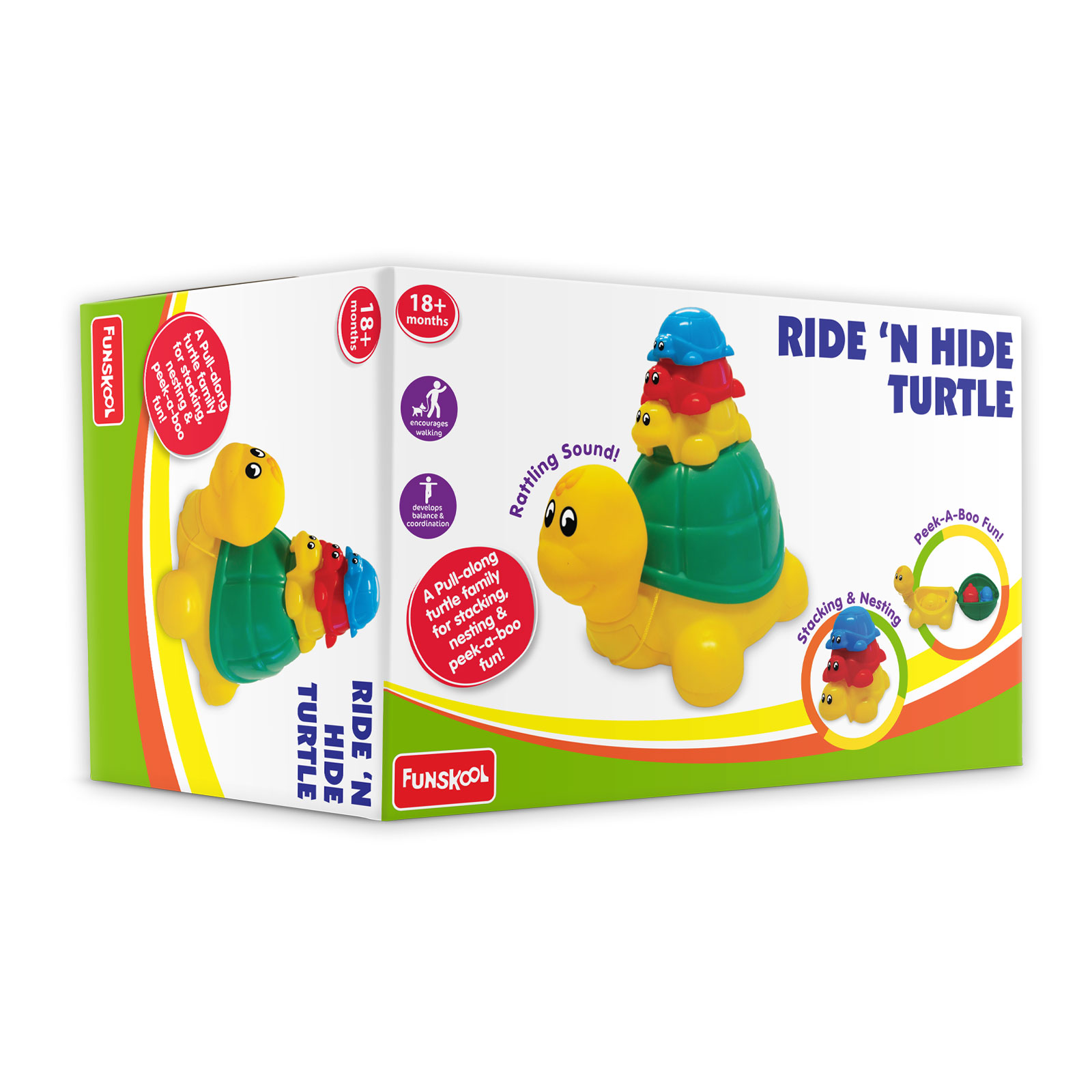 Ride N Hide Turtle - Funskool