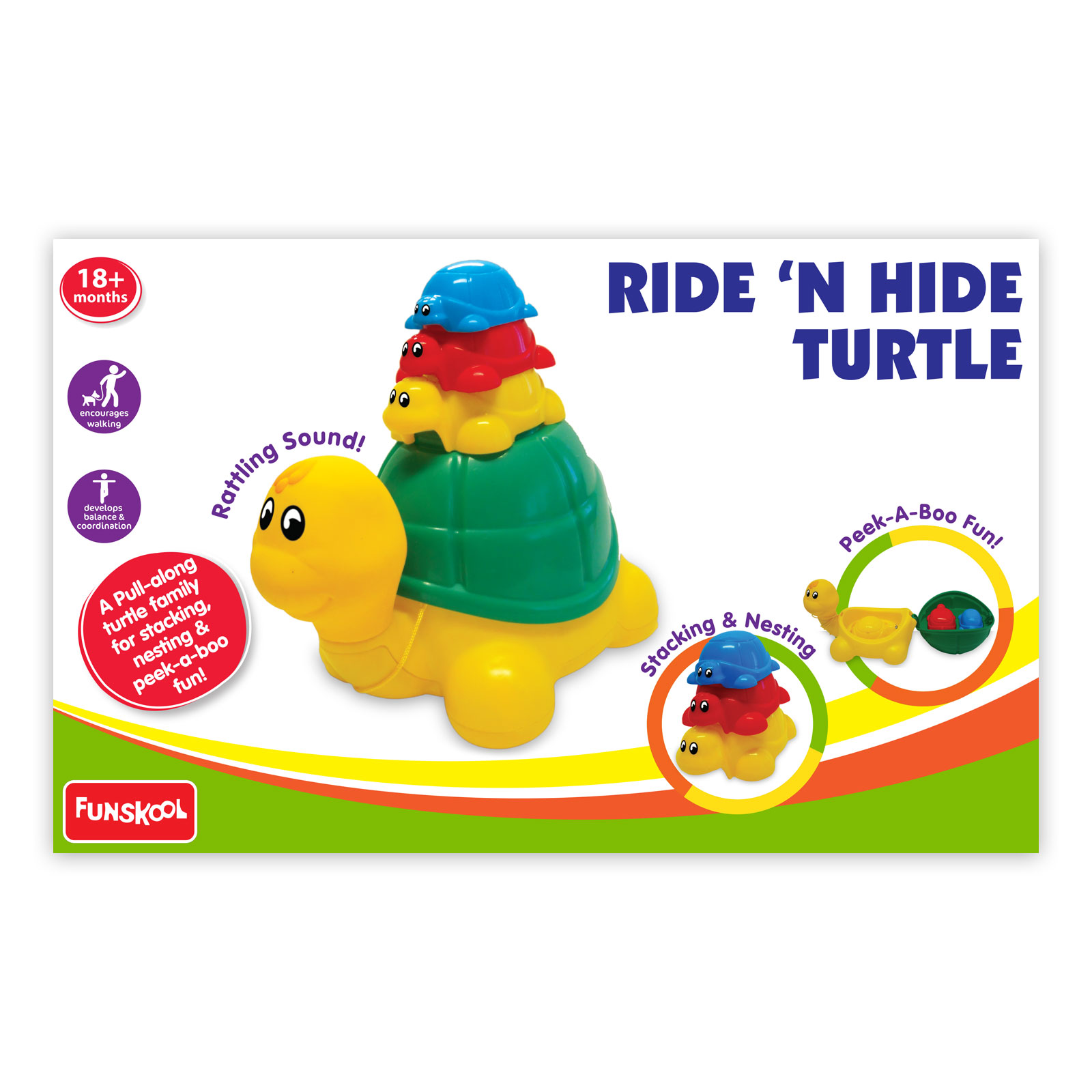 Ride N Hide Turtle - Funskool