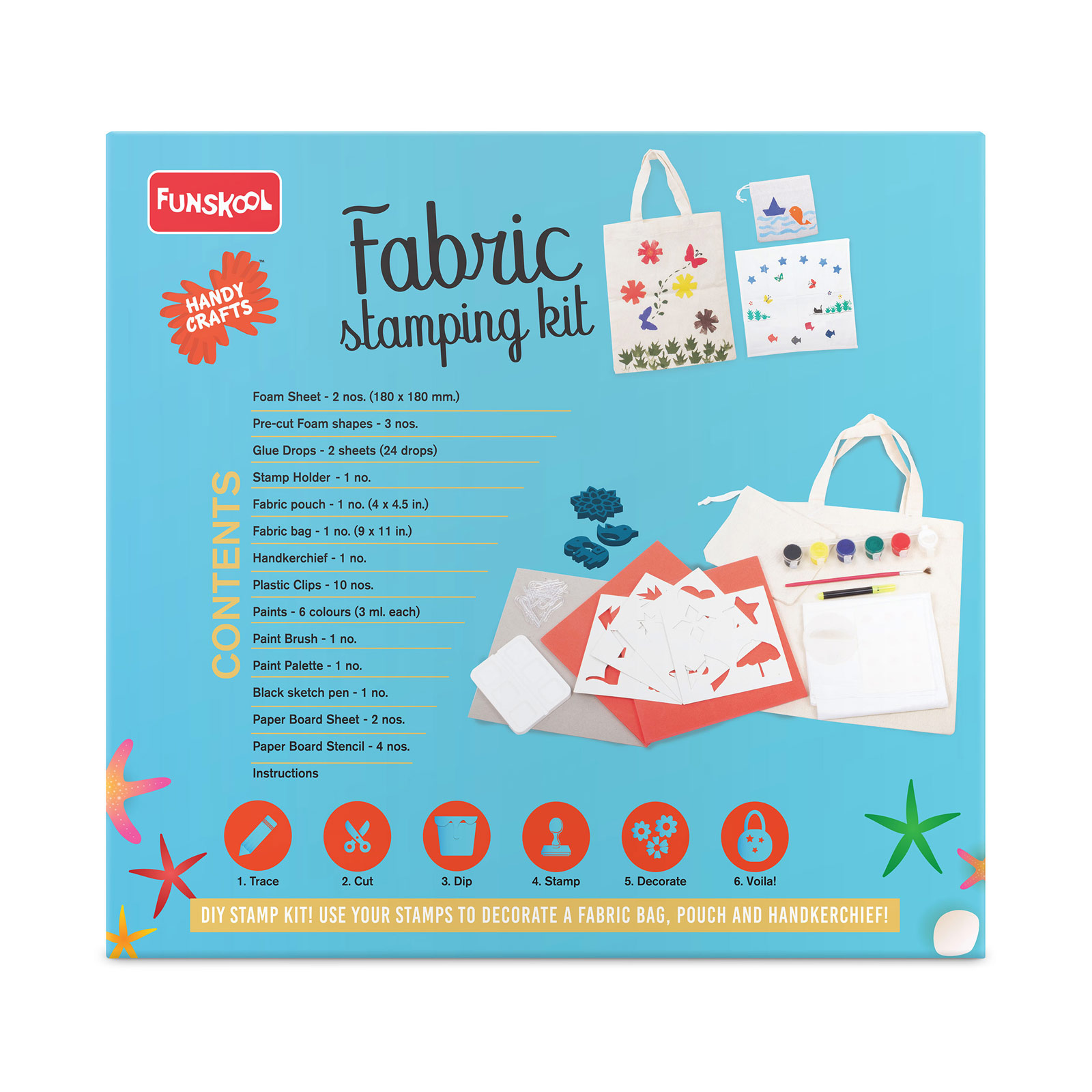Fabric Stamping Kit - Funskool