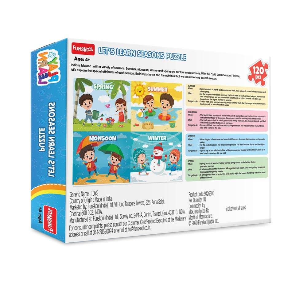 LET'S LEARN SEASONS PUZZLE - Funskool